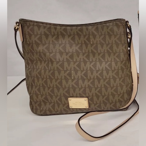 Michael Kors | Bags | Michael Kors Signature Brown Coated Canvas ...